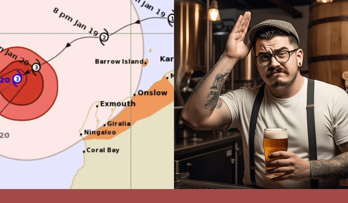 TC Sean Skips Exmouth After Seeing Cost Of A Pint